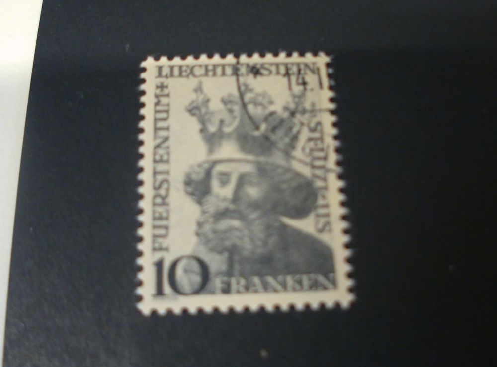 Liechtenstein 10.- Heiliger Luzius, 1946, sauber o (Gebraucht) in ...