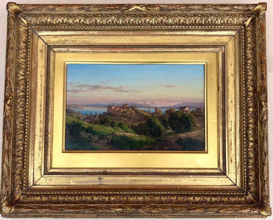 Antikes grosses Veduten Gemälde | Kaufen auf Ricardo