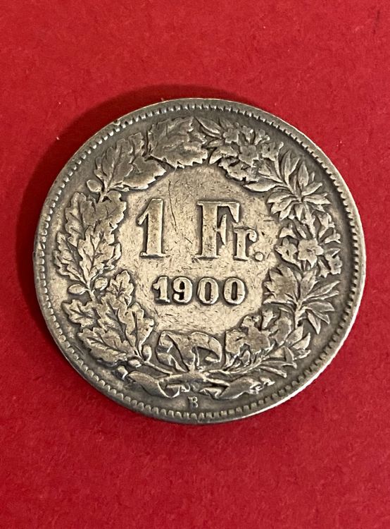 1 Franken 1900 Silber (Gebraucht) in Hörhausen für CHF 8 – mit Lieferung auf Ricardo kaufen