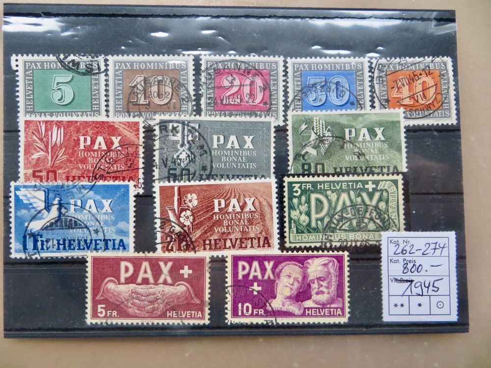 PAX 1945 (gestempelt, kompletter Satz) | Kaufen auf Ricardo