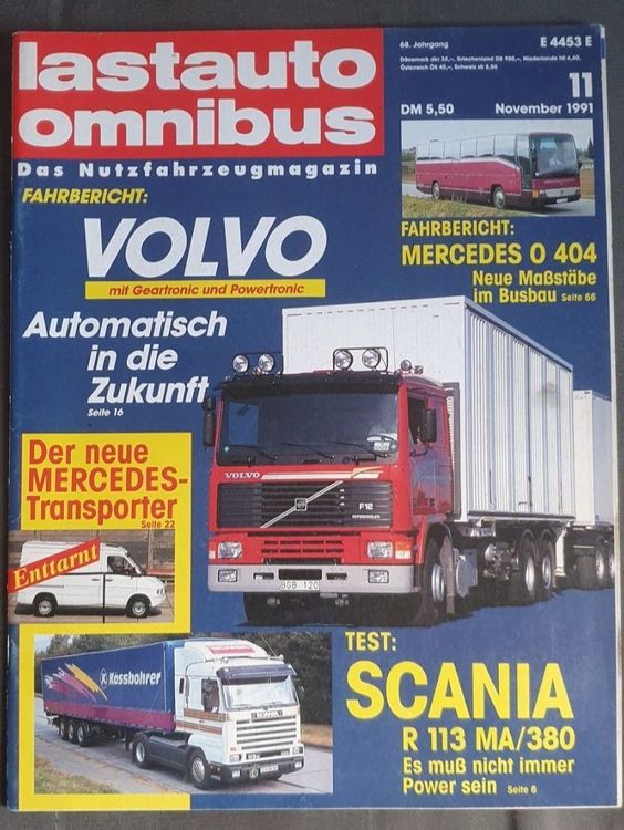 Lastauto Omnibus 11/91 Scania R 113 M380 Volvo F12 xx | Kaufen auf Ricardo