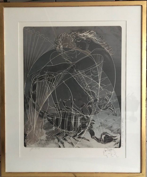 Hans Erni Lithografie Sternzeichen Krebs | Kaufen auf Ricardo