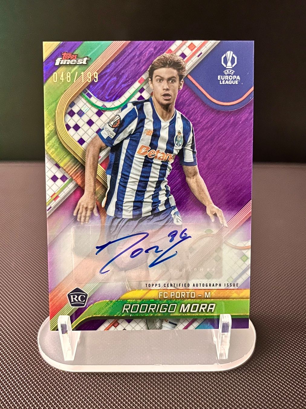 Topps Finest 2025 Rodrigo Mora RC auto /199 Porto autograph (Neu ...