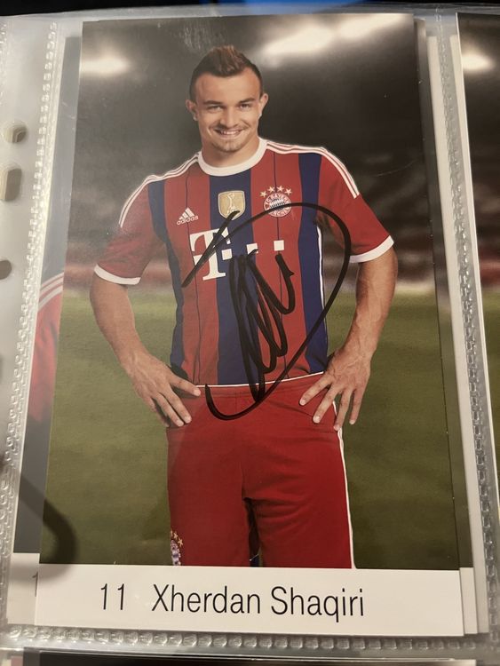 Xherdan Shaqiri Autogramm Bayern München, Top Zustand! (Gebraucht) in ...