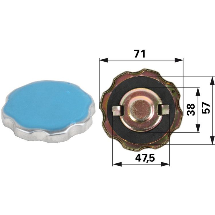 Tankdeckel AD 71 mm anstelle von Honda GX110 bis GX390 (Neu und ...