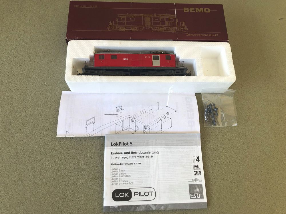 BEMO 1261 201 FO HGe 4/4I No 31 HOm digital (Gebraucht) in Echandens für CHF 226 – mit Lieferung ...
