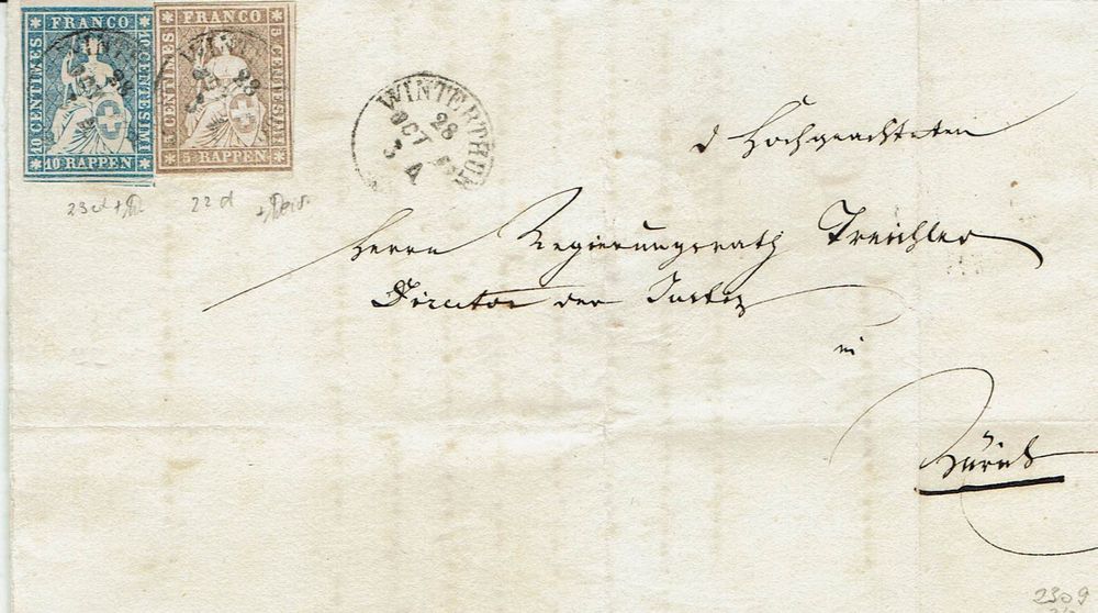 STRUBEL 15RP(23Cd+22D/B3)>ZUERICH v WTHUR | Kaufen auf Ricardo