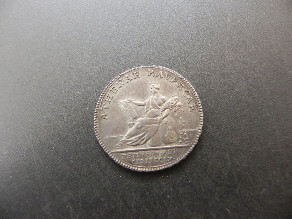 Antike Schulprämie 300 Jahre Universität Basel 1760 Silber (Gebraucht ...