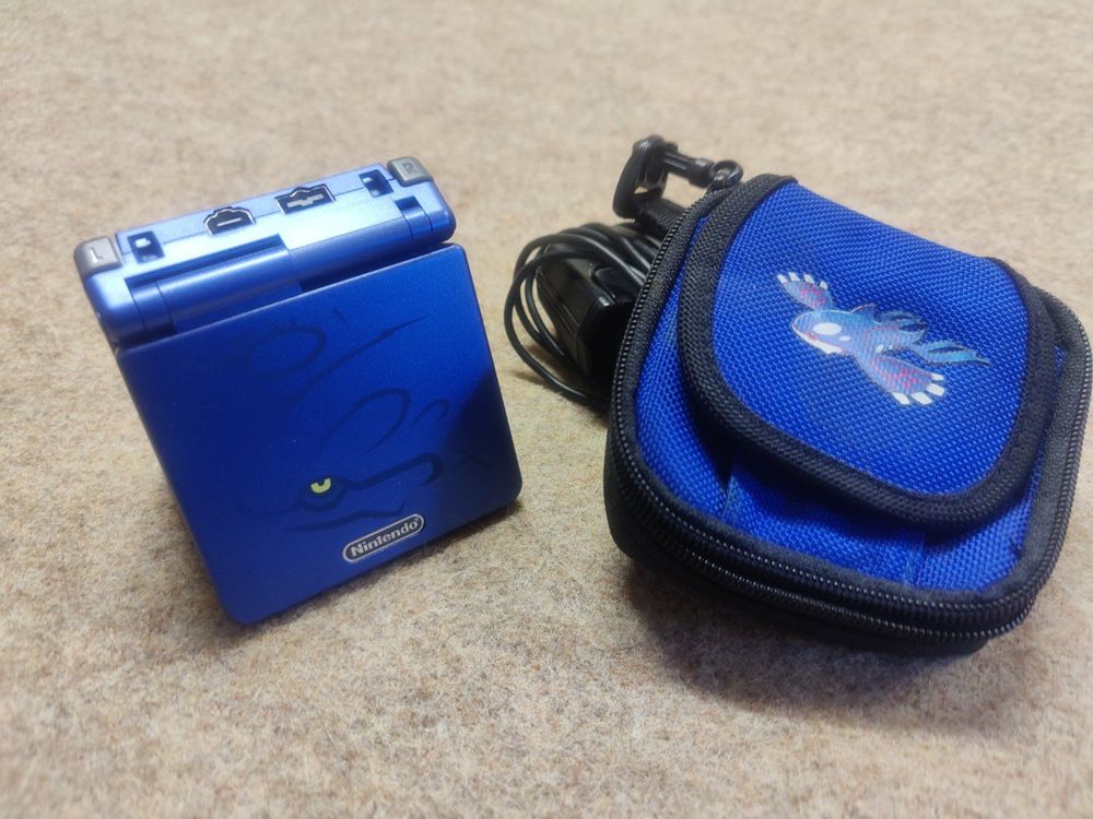 Nintendo Gameboy Advance SP - Pokémon Kyogre + Tasche GBA SP (Gebraucht ...