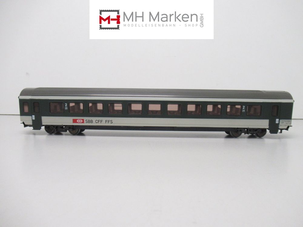 Märklin 4124 Eurocity- Reisezugwagen 2.Kl SBB CFF FFS AC H0 (Gebraucht ...