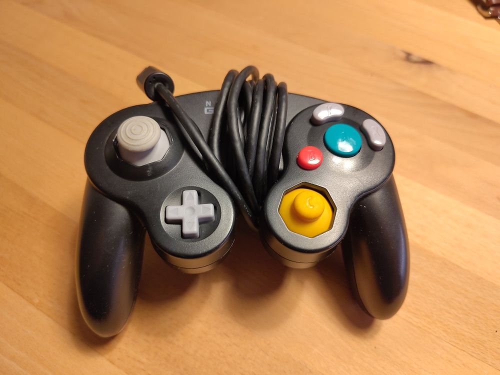Original Nintendo Gamecube Controller schwarz - gereinigt | Kaufen auf ...