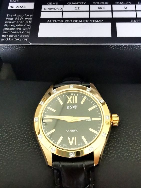 NEU!!RSW Diamant Uhr,Gold,12St/0.12ct,2j.Garantie,Zertifikat | Kaufen ...