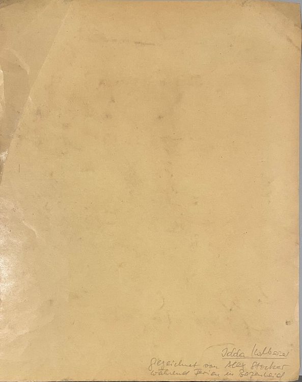 Alex Stocker (1926-1954) Zeichnung von eine Mädchen | Kaufen auf Ricardo