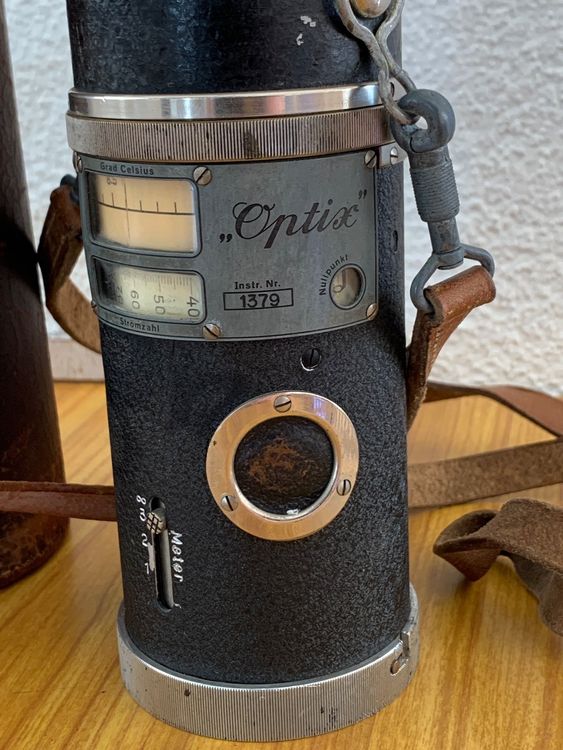 Optix Pyrometer Lederetui Messgerät Werkzeug Antik Vintage (Gebraucht ...