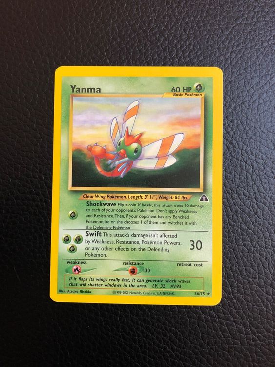 Neo discovery Yanma rare 36/75 Ab 1 | Kaufen auf Ricardo