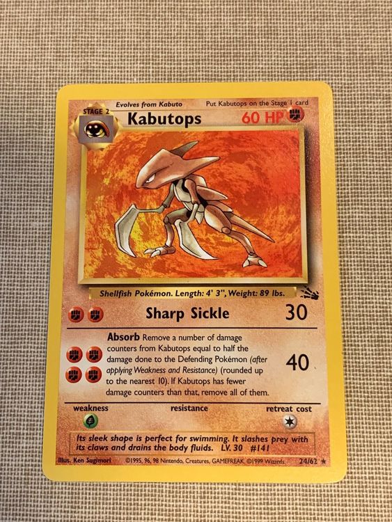 Pokemon Kabutops Rare Fossil (ENG) (Gebraucht) in Fislisbach für CHF 13 – mit Lieferung auf ...