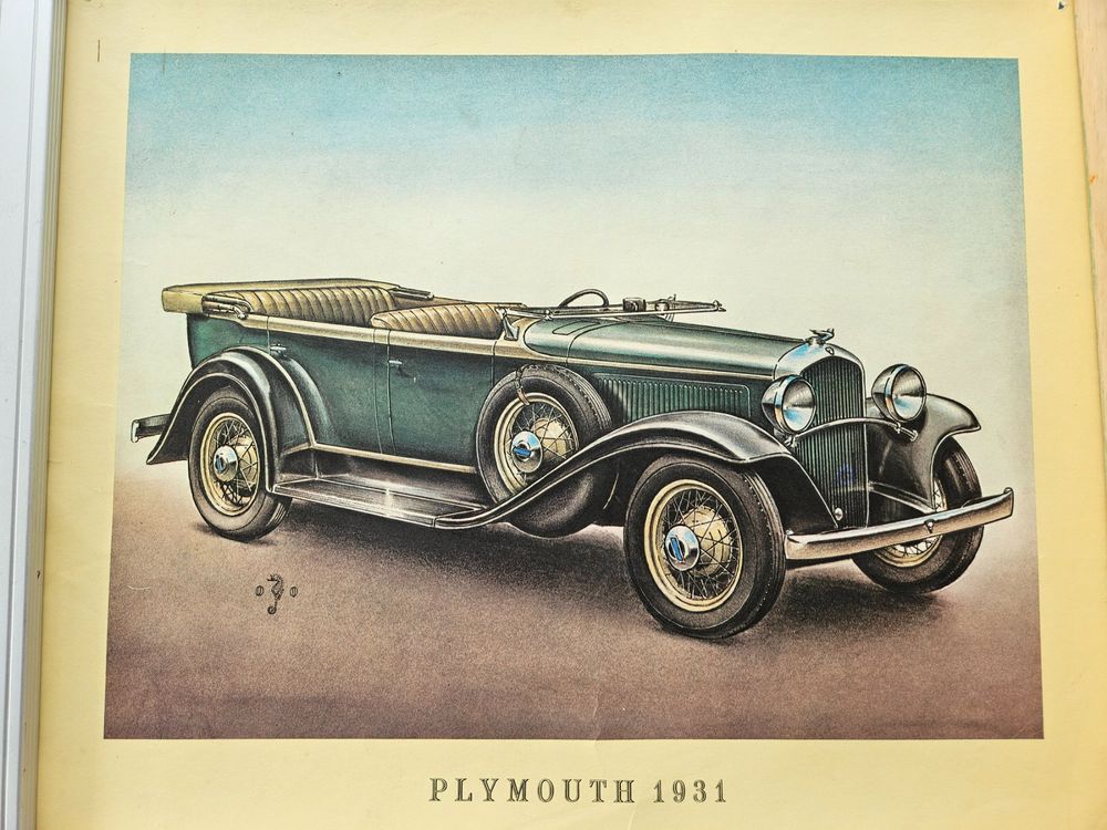 1930 Auto Oldtimer Bilder gezeichnet gedruckt. alle 8 Bilder (Gebraucht ...