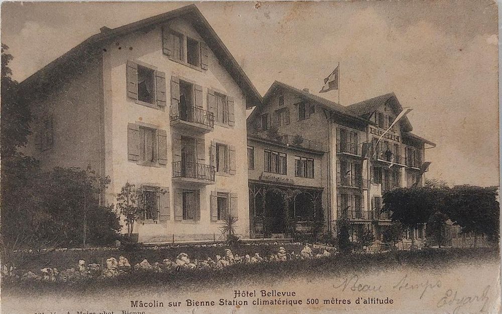 MÂCOLIN sur Bienne - Hôtel Bellevue - 1903 (Gebraucht) in Delémont für ...