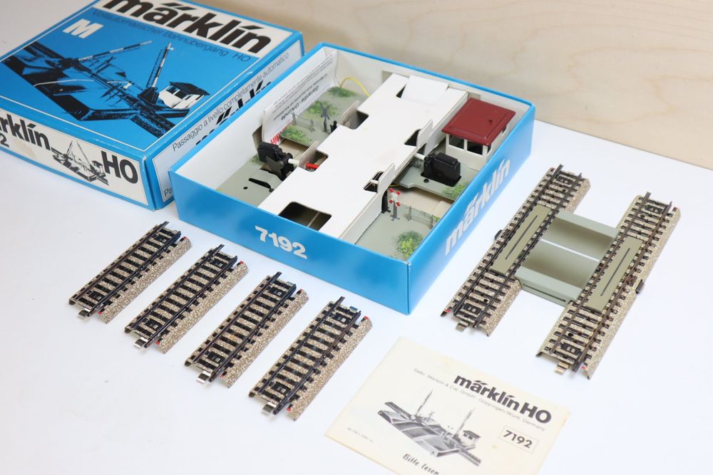 Märklin Elektro Bahnübergang 7192 + 7193 Zusatz - H0 | Acheter sur Ricardo