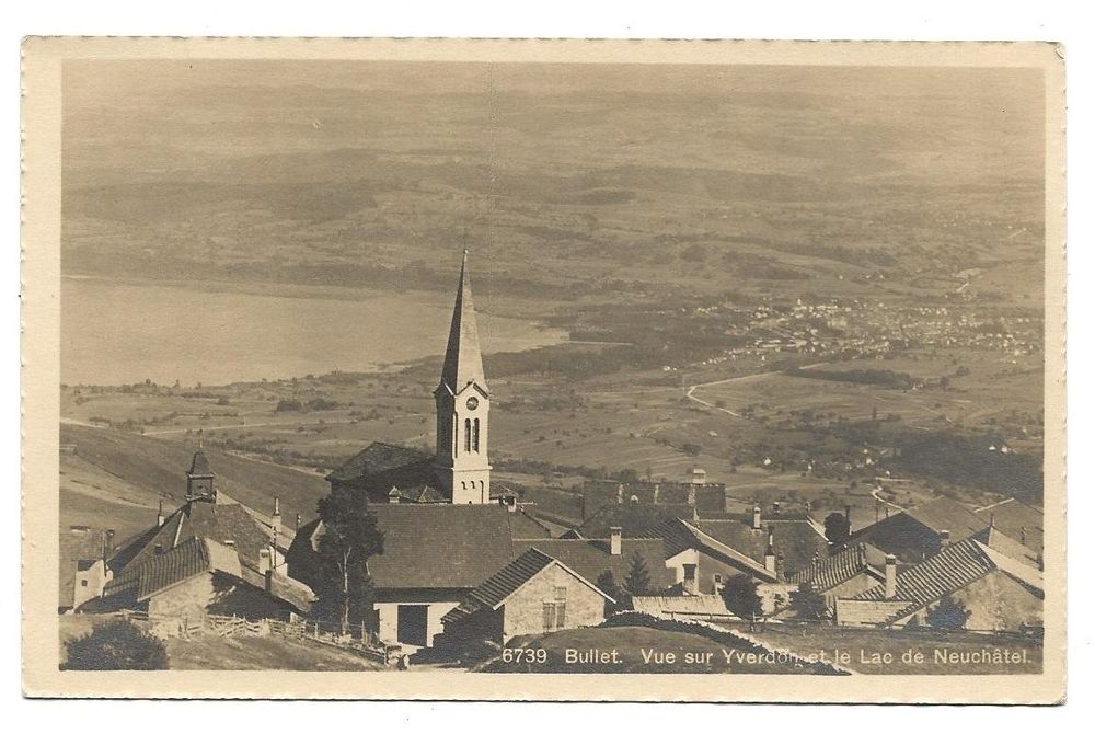 BULLET. VUE SUR YVERDON ET LE LAC DE NEUCHÂTEL (Gebraucht) in Küttigen ...