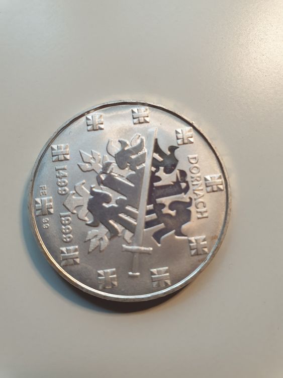 Gedenkmünze Schlacht bei Dornach, 1999, NW 20 (Gebraucht) in Würenlos für CHF 26.9 – mit ...