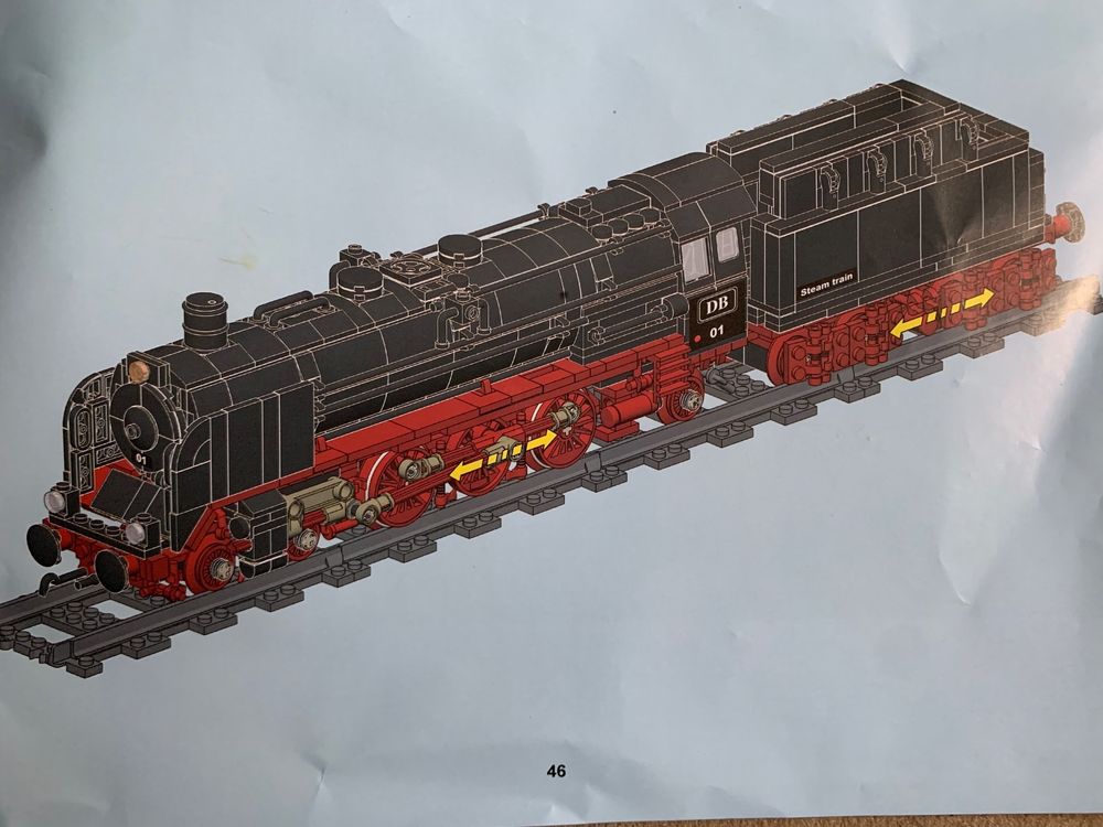 Eisenbahn Dampflok Neu mit BA 1173 Bricks komp. Mit Lego (Neu (gemäss ...