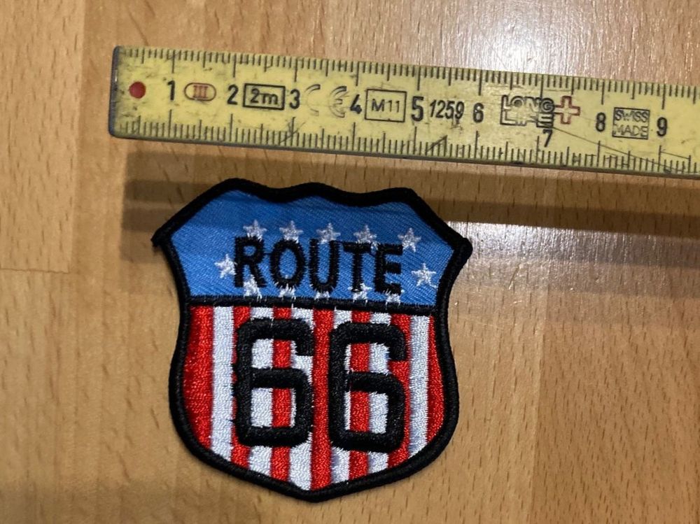 Route 66 Patch Sticker Aufnäher 7 (Neu (gemäss Beschreibung)) in Horn ...