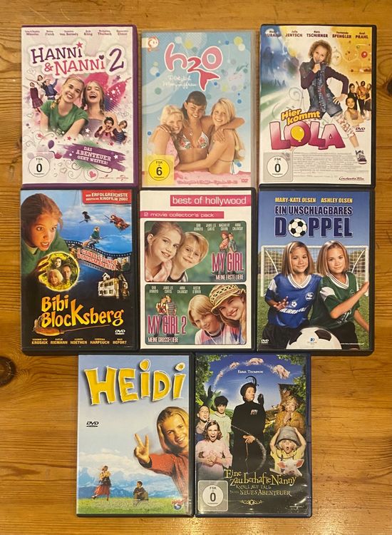 9 DVDs Kinderfilme z.B. My Girl 1+2, Heidi, … (Gebraucht) in Schlieren für CHF 10 – mit ...