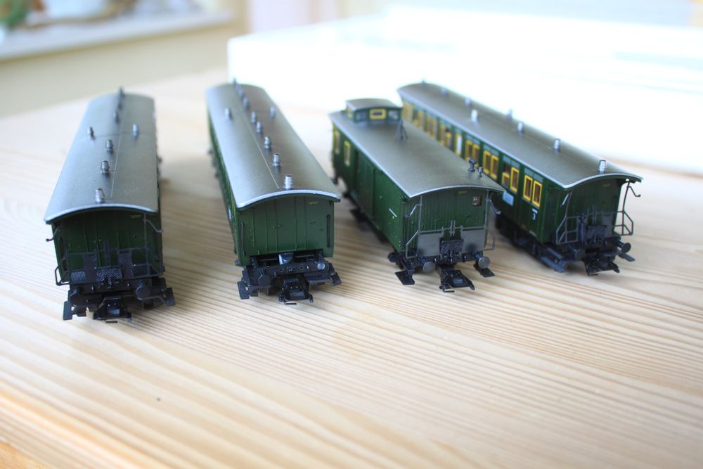 Märklin 42102 Wagenset Württembergischer Personenzug H0 WS (Gebraucht ...