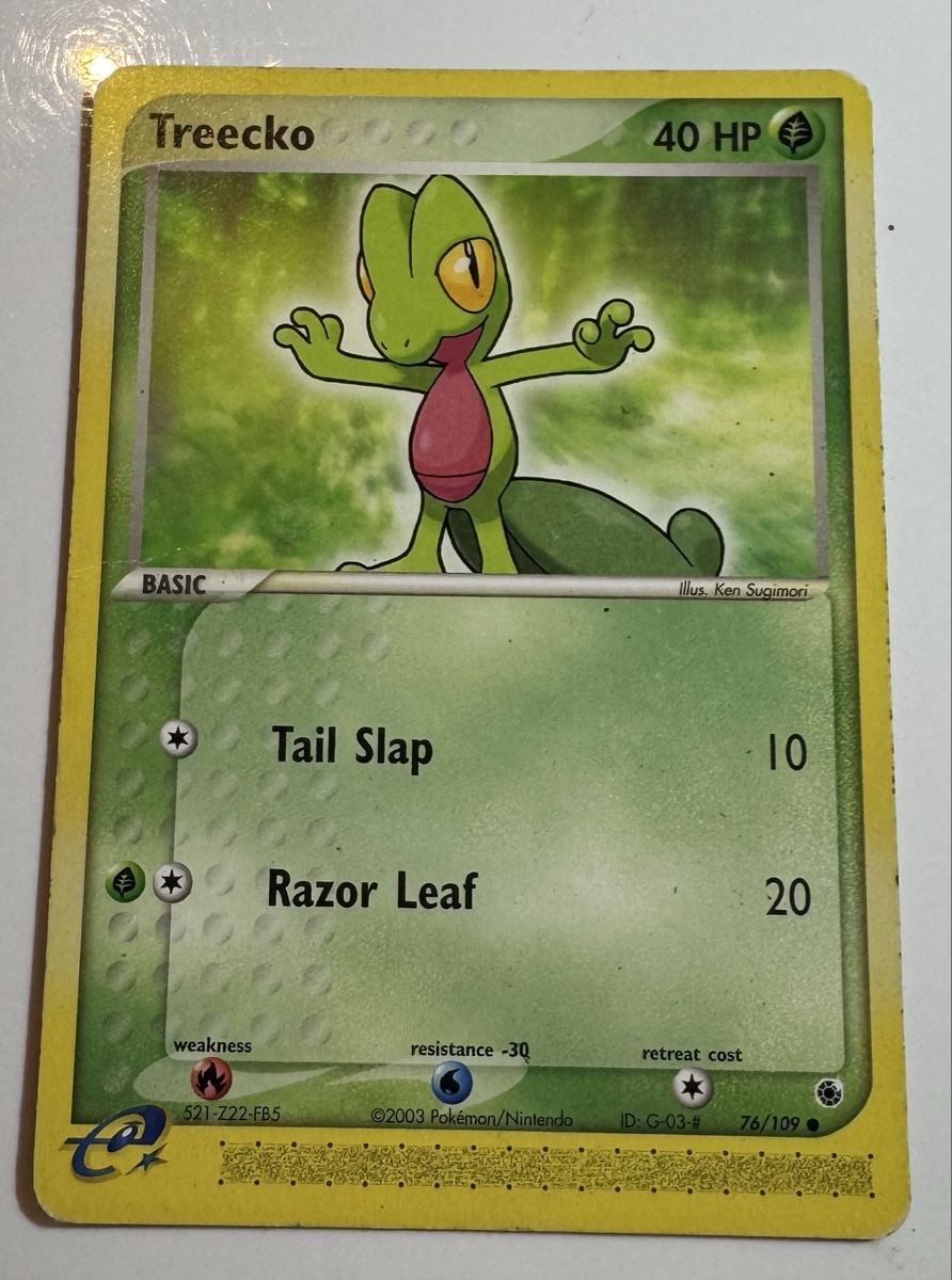 🌿 Pokémon Karte Treecko 76/109 – EX Ruby & Sapphire – 2003 (Gebraucht ...