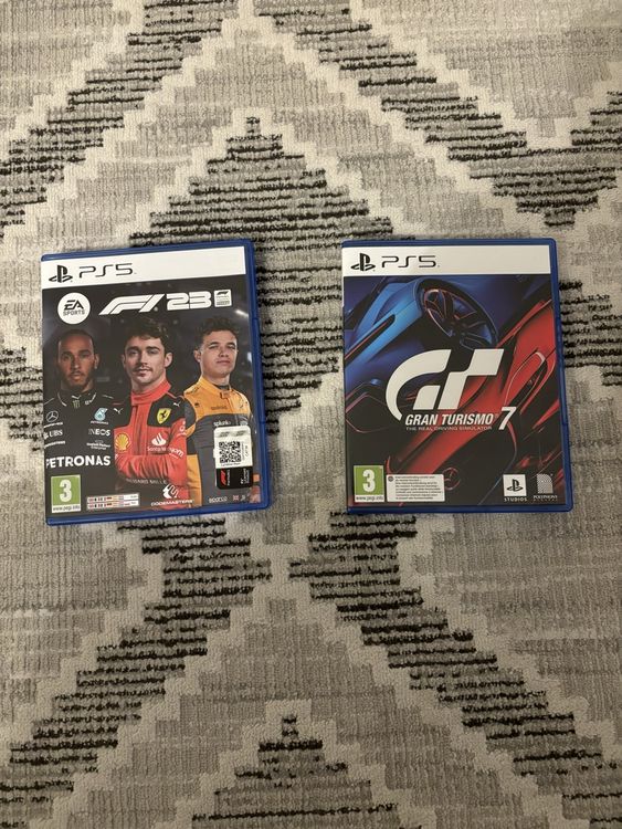 Gran Turismo 7 + F1 23 PS5 (Gebraucht) in Bellach für CHF 46 – mit Lieferung auf Ricardo kaufen
