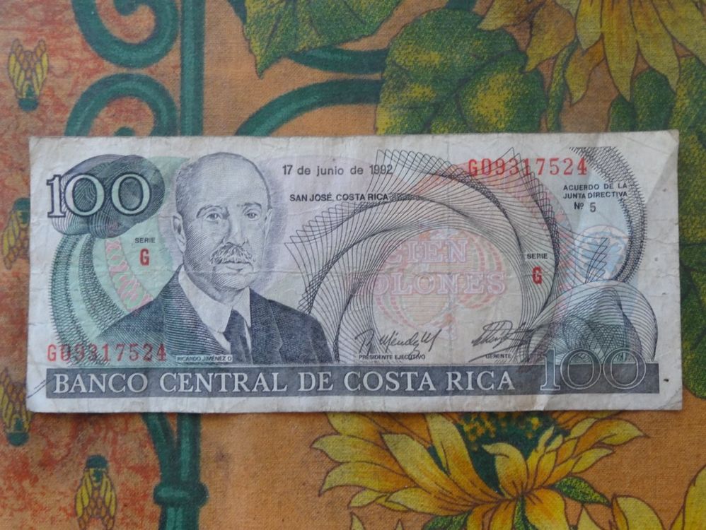 COSTA RICA 100 Colones Billet (Gebraucht) in Romanel-sur-Lausanne für ...