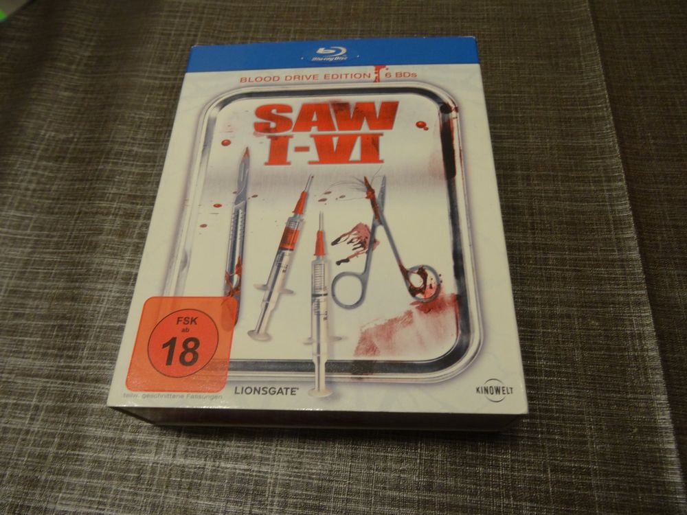 SAW I-VI 1-6 BLOOD DRIVE EDITION BLU-RAY BOX | Kaufen auf Ricardo