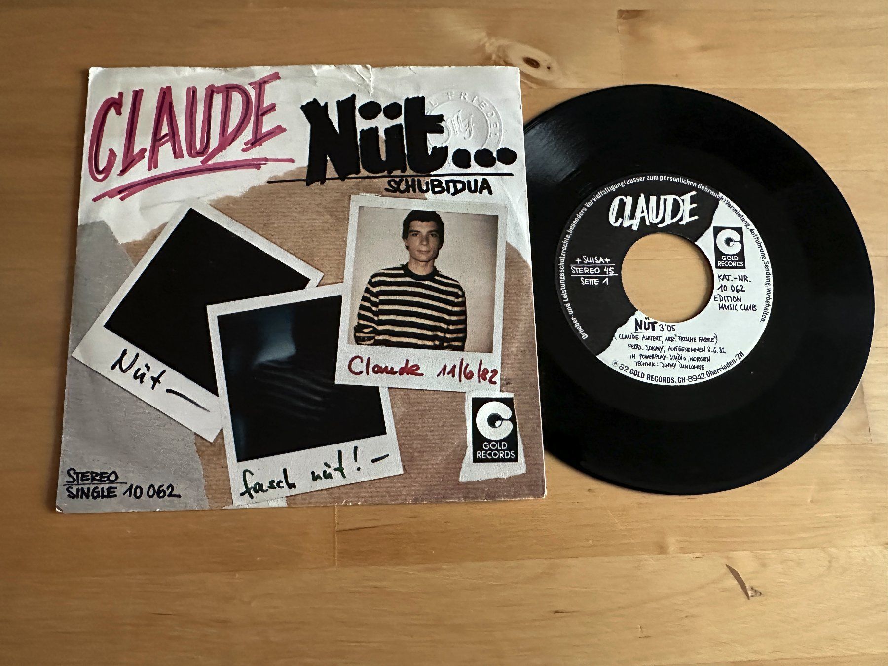 CLAUDE Nüt seltene SWISS Single Schweiz Hip Hop Blues Kult (Gebraucht ...