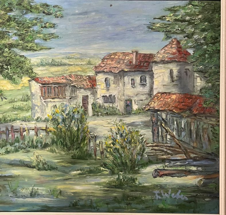 Grosse Landschaft Gemälde, Signiert von T. Weber (Gebraucht) in ...