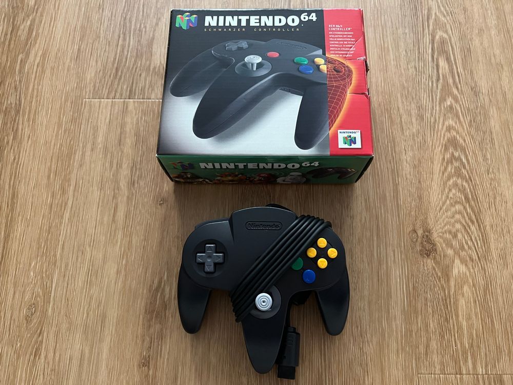 Original Nintendo 64 Controller Schwarz OVP ***TOP*** (Gebraucht) in ...