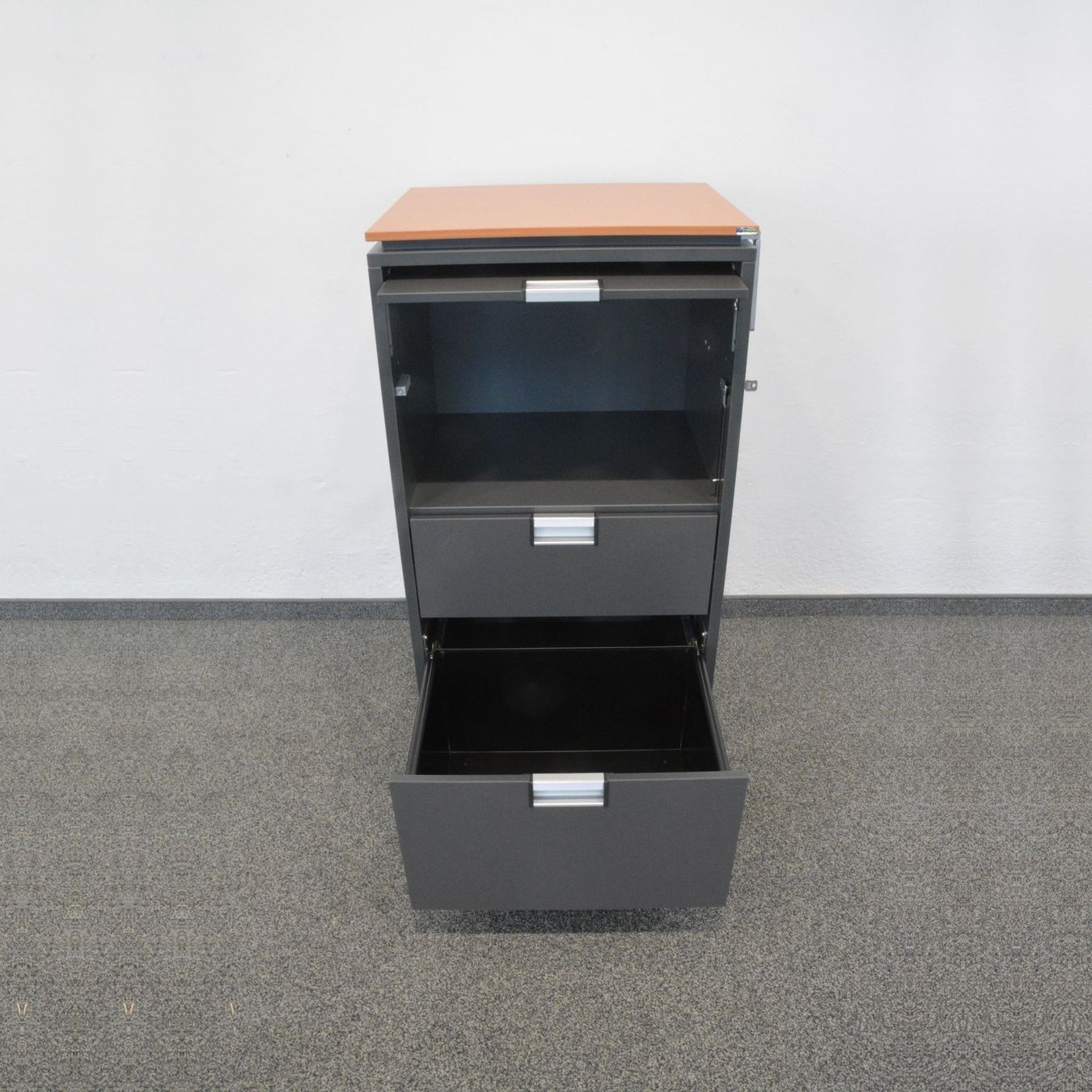 Steelcase Moby Roll-Caddy - Anthrazit-Buche - mit A5 (Gebraucht) in Schönenwerd für CHF 190.8 ...