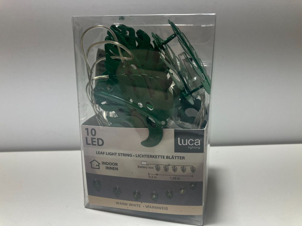 neue Luca - 10 LED Indoor Lichterkette Blätter ab 1.- Fr (Neu und ...
