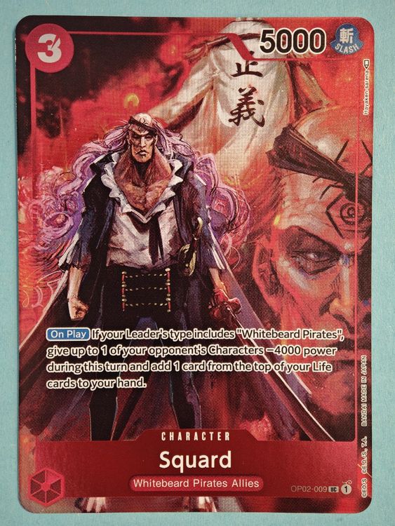 Squard OP02-009 Alternate art one piece card English (Neu (gemäss ...