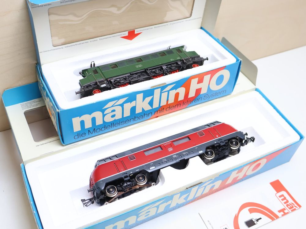Märklin 2 x E-Lok/Diesellok 3049 / 3021 - schöne Modelle H0 | Comprare ...