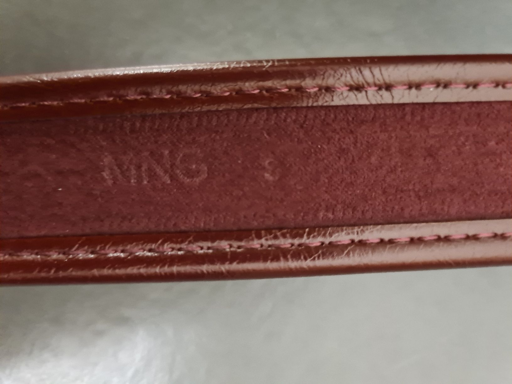 Mango Kunstledergürtel, bordeauxrot, Gr. S – Top Zustand! (Gebraucht ...