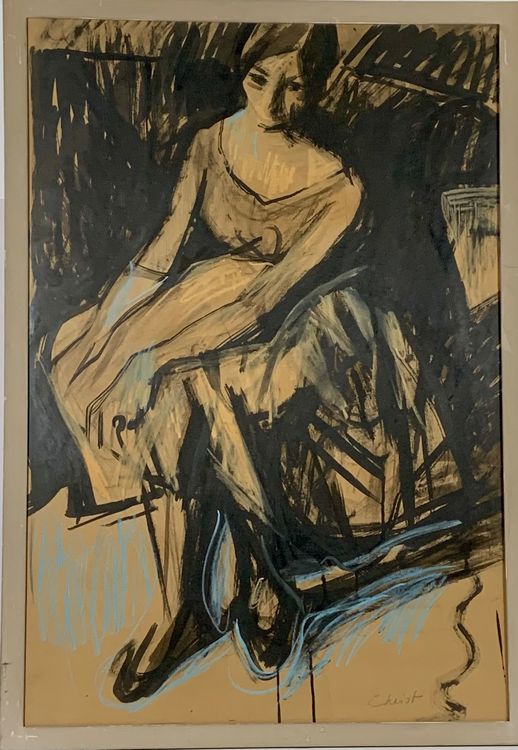 Martin Alfred Christ (1900-1979)Mischtechnik einer Dame (Gebraucht) in ...