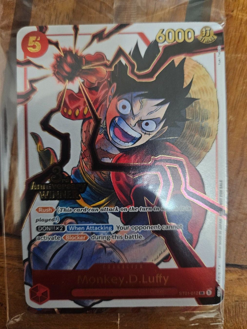 One Piece Card Game pack winner 3rd anniv Ace Sabo Luffy (Neu und ...