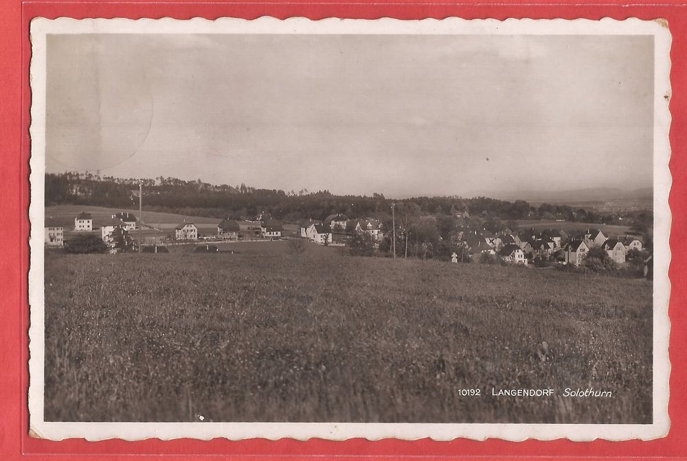 Langendorf bei Solothurn unterhalb Weissenstein - 1935 (Gebraucht) in ...