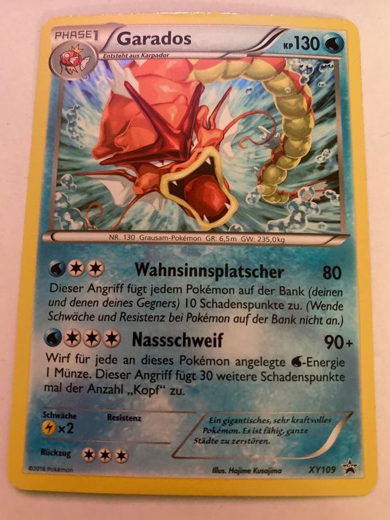 Pokemonkarte Garados XY109 Promo Shiny | Kaufen auf Ricardo
