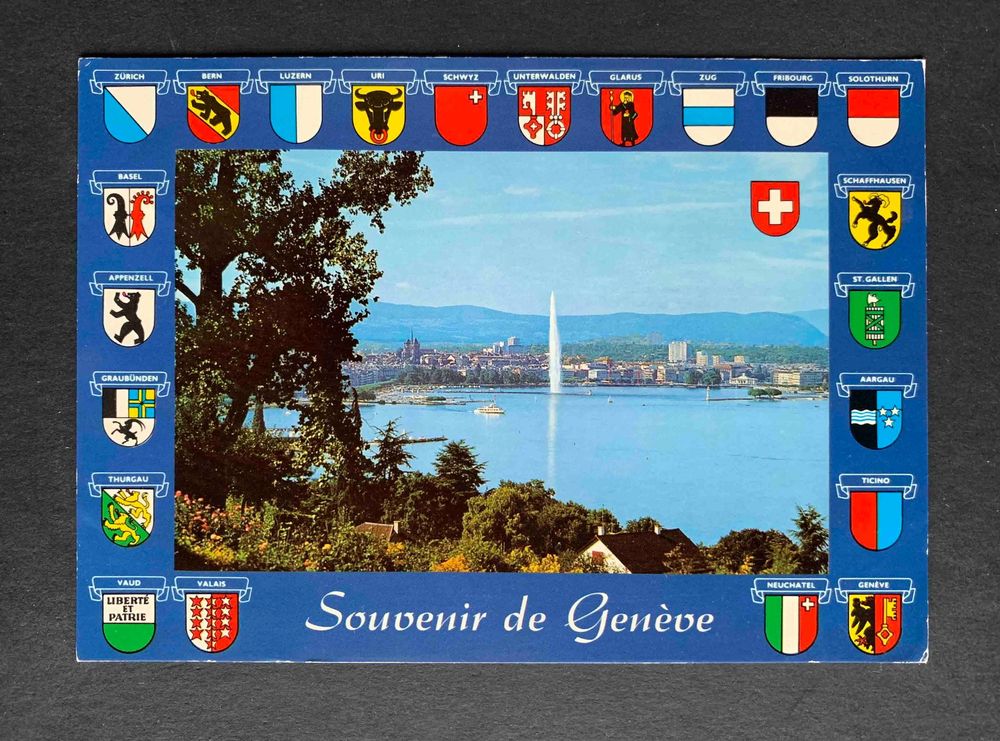 AK Souvenirsde Geneve mit Kantons Wappen (Gebraucht) in Goldau für CHF 2 – mit Lieferung auf ...