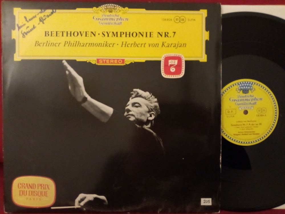 BEETHOVEN: Sinfonie Nr.7, Karajan; LP DGG red stereo (Gebraucht) in Möriken AG für CHF 2 – mit ...