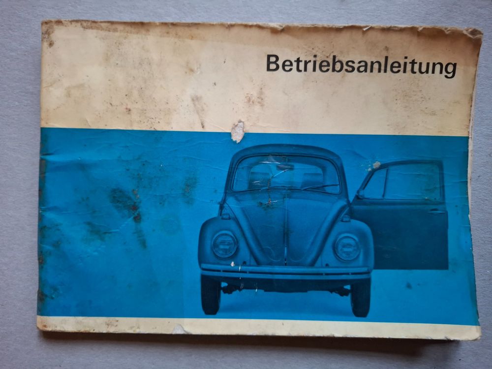 Betriebsanleitung VW Käfer Typ 1 von 1969 (Gebraucht) in schwarzenburg ...