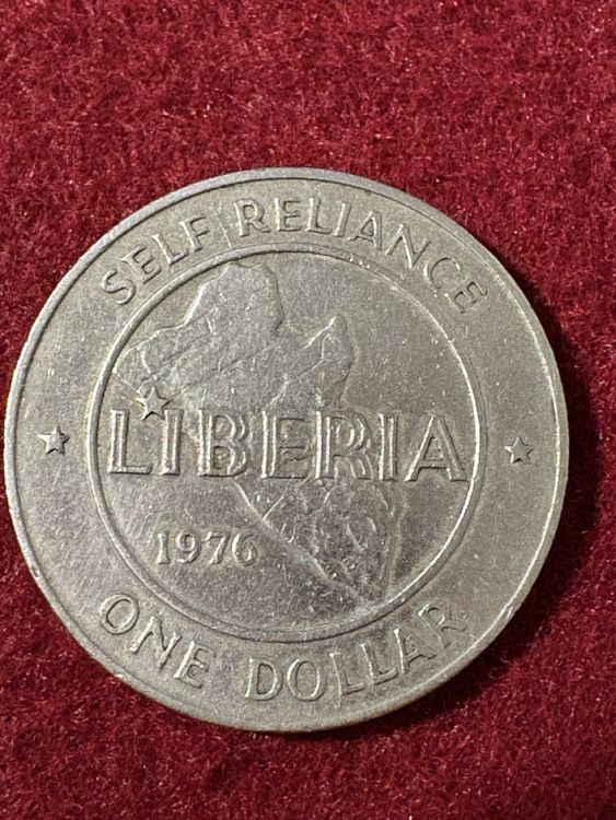 Liberia 1 Dollar Münze 1976, Rarität für Sammler! (Gebraucht) in ...