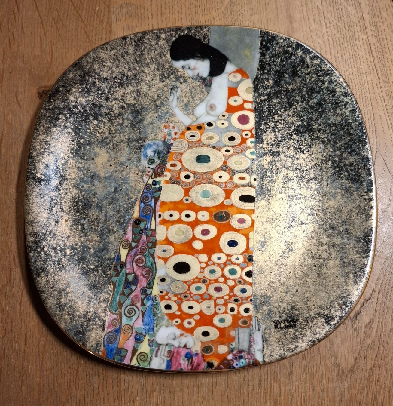 Gustav Klimt - "Die Hoffnung", Lilien Porzellan, Top! (Gebraucht) in ...